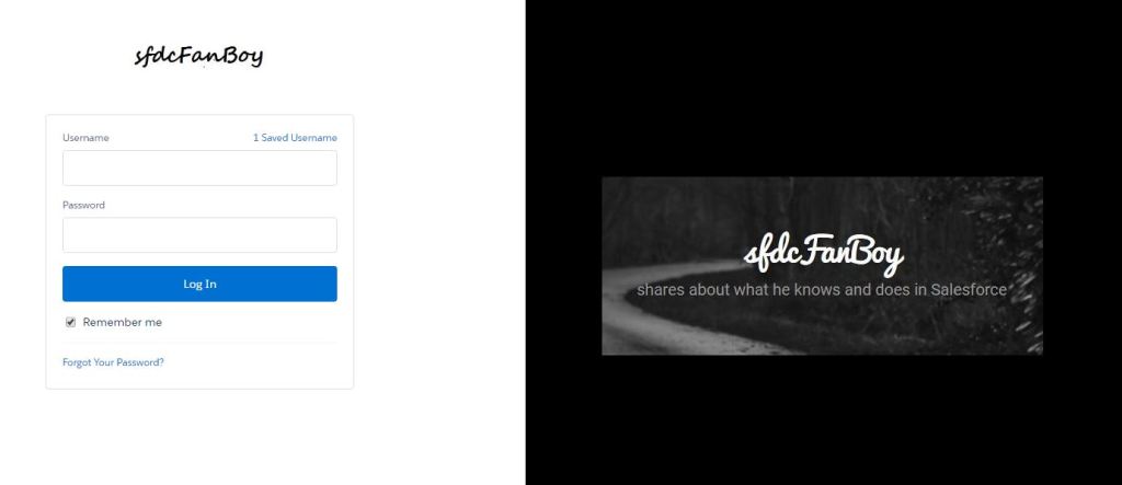 Brand Your Salesforce Login Screen – sfdcFanBoy